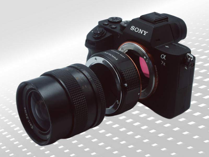 PHOLSY Lens Mount Adapter Manual Focus Compatible with Sony E (NEX) Mo